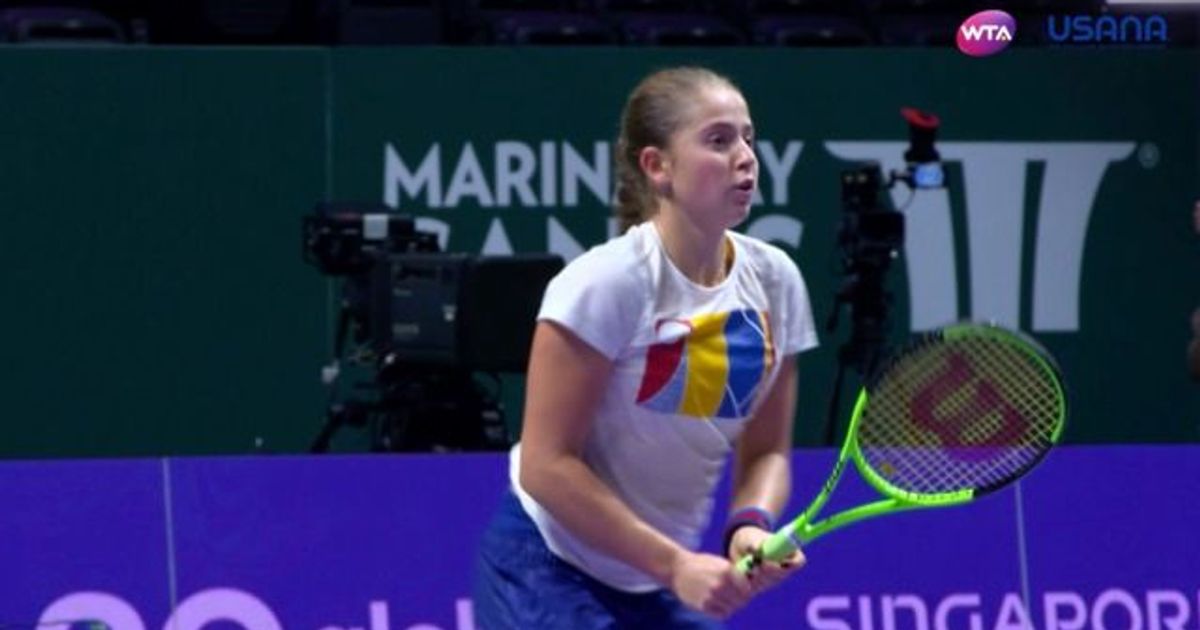 WTA Finals Singapore practice: Jelena Ostapenko gears up for her match ...