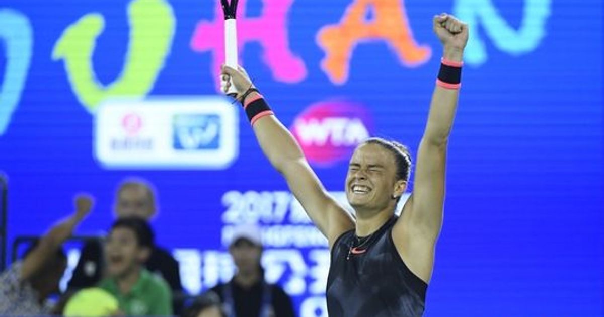 Wuhan shot of the day: Maria Sakkari’s sublime point
