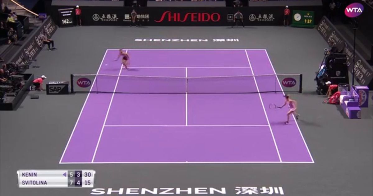 2019 WTA Finals Shot of the Day: Svitolina’s incredible angle