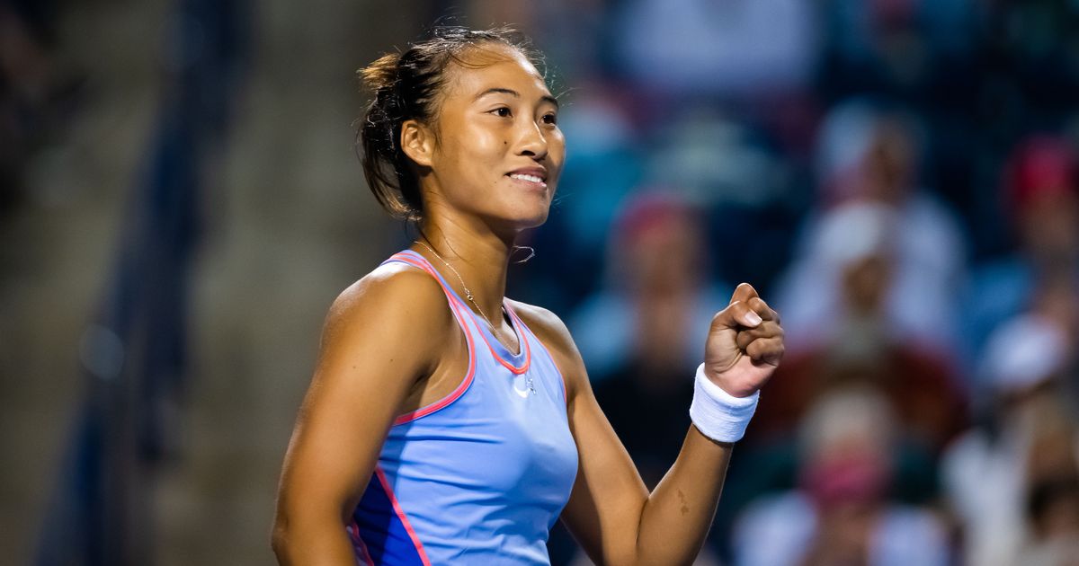 Toronto: Zheng beats Andreescu to make 1st WTA 1000 QF of career