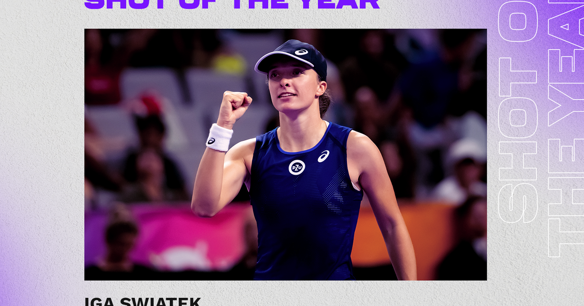 Shot of the year: Swiatek takes first prize again