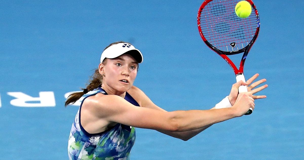 Rybakina eases into Brisbane final after defeating Noskova in straight sets