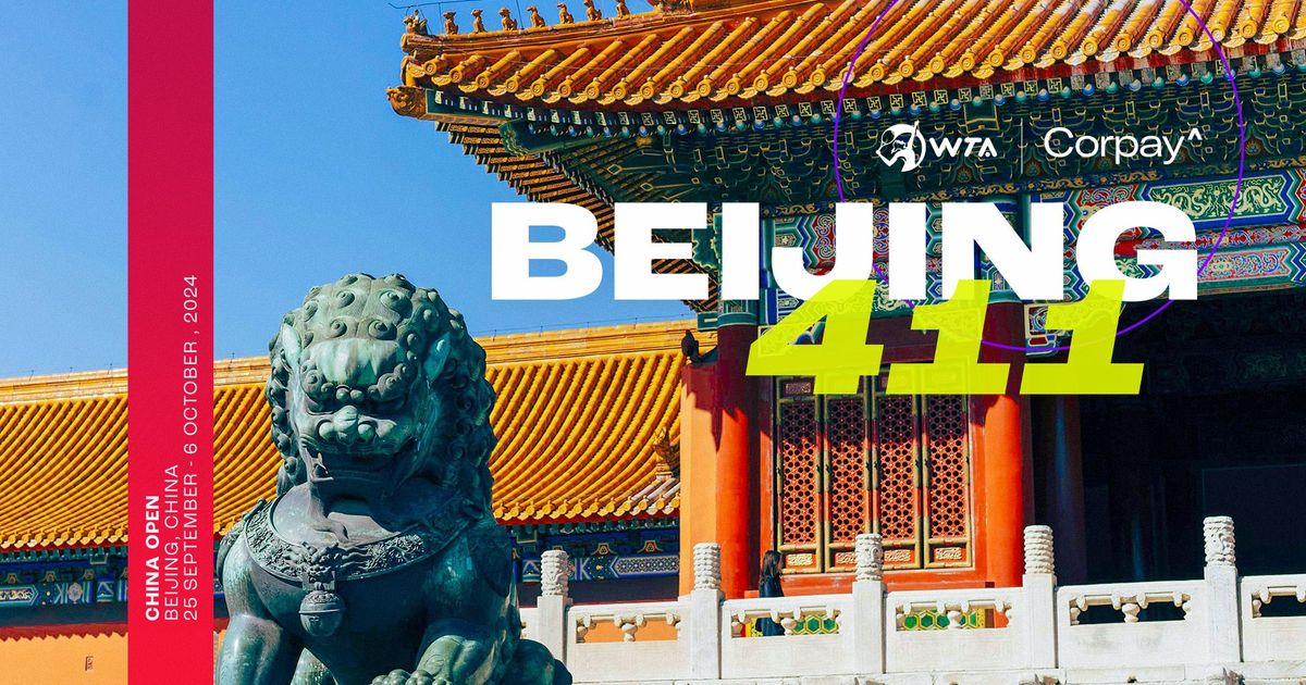 WTA1000 China Open (Beijing, China, 23 September - 6th October 2024 ...