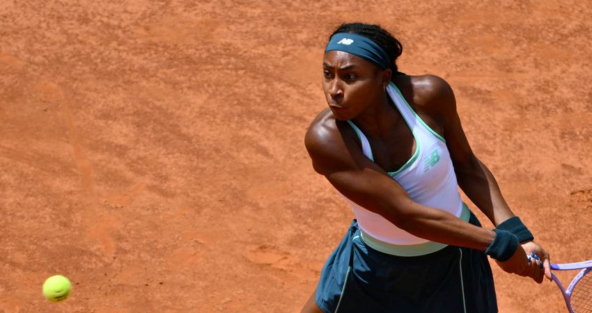 Gauff saves match point to set up Andreeva clash in Rome quarters