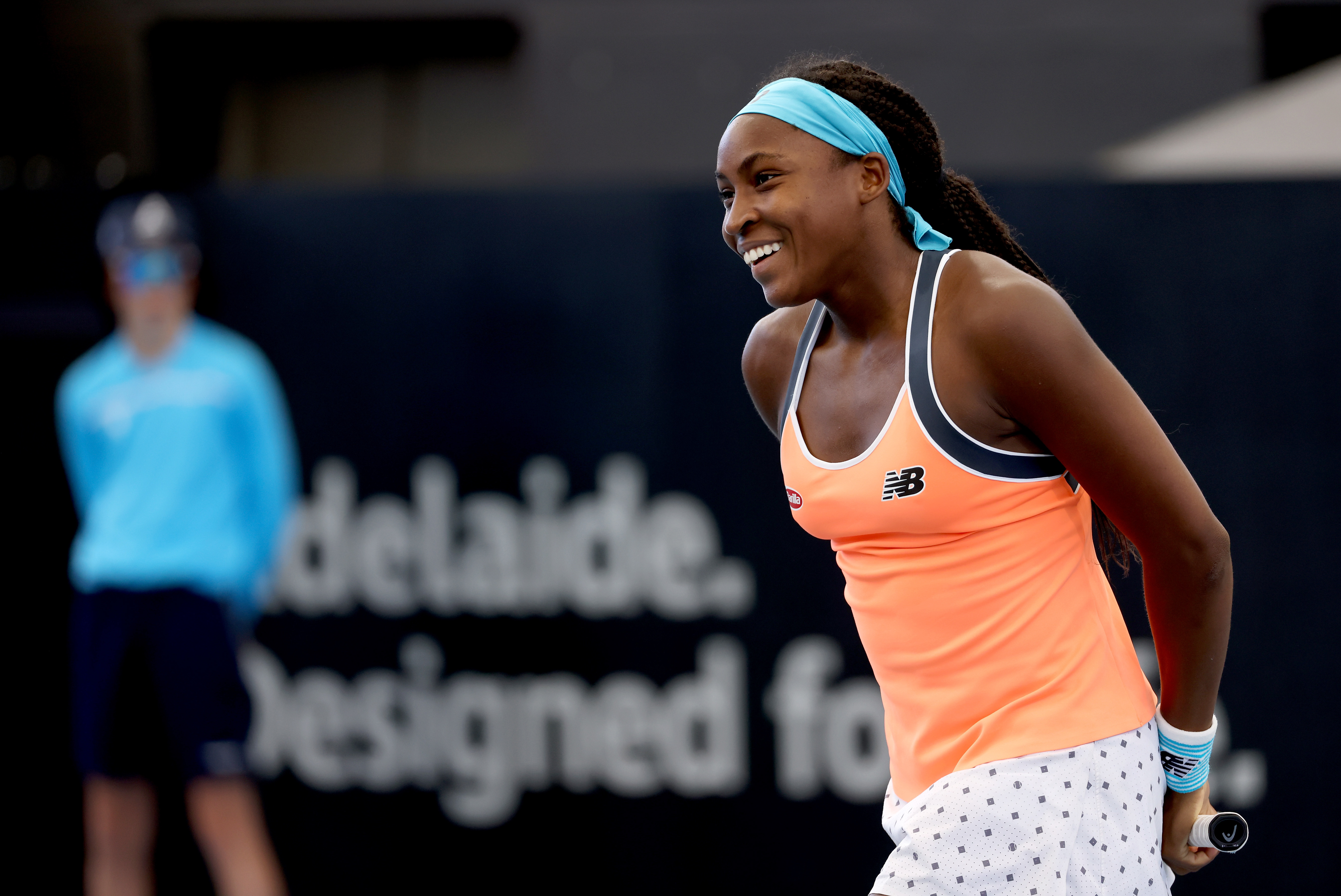 Gauff closing experience gap with Adelaide breakthrough