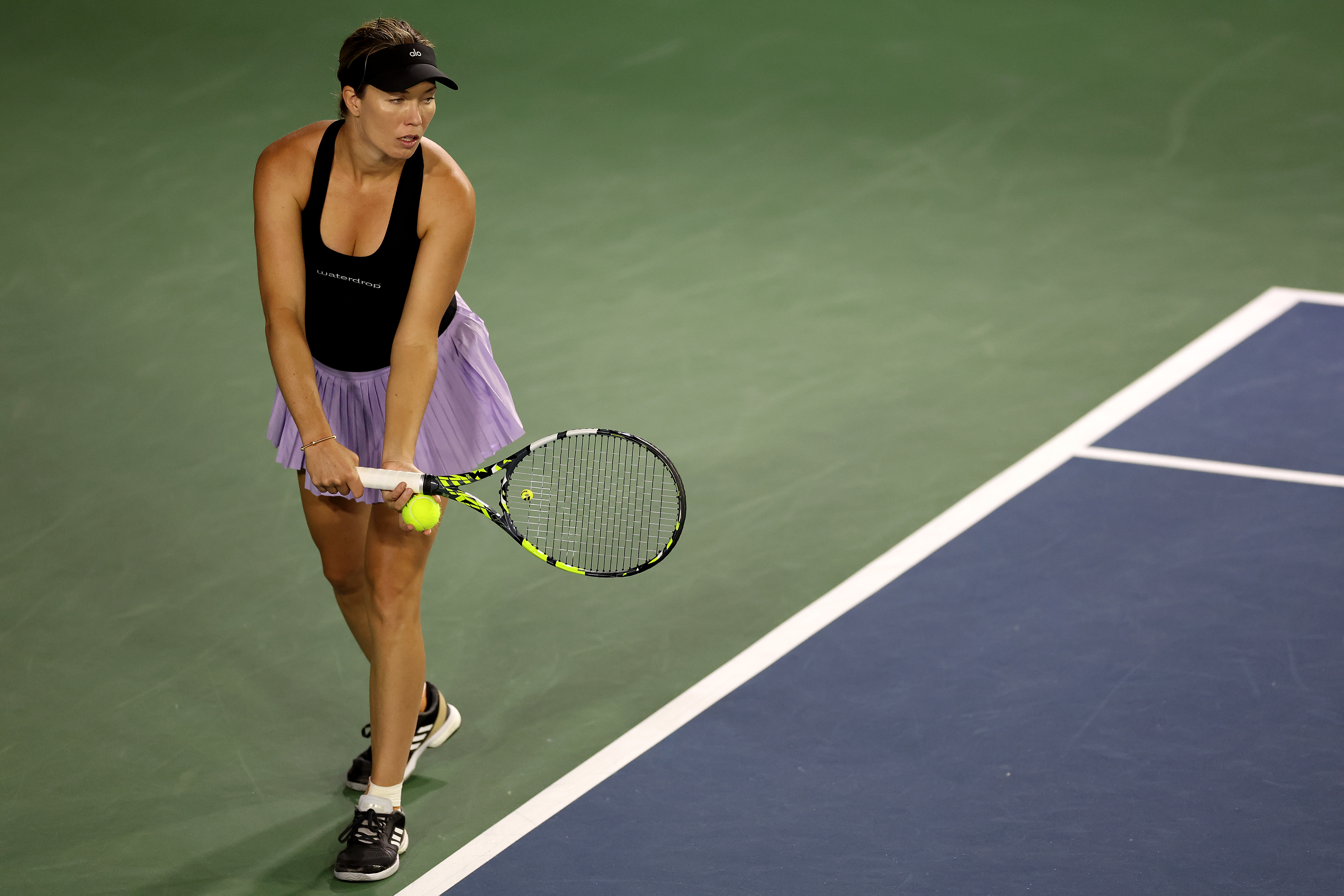 In first match since US Open, Collins upsets Garcia in San Diego