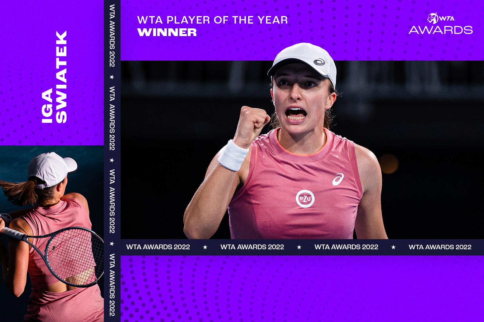 Swiatek named 2022 WTA Player of the Year