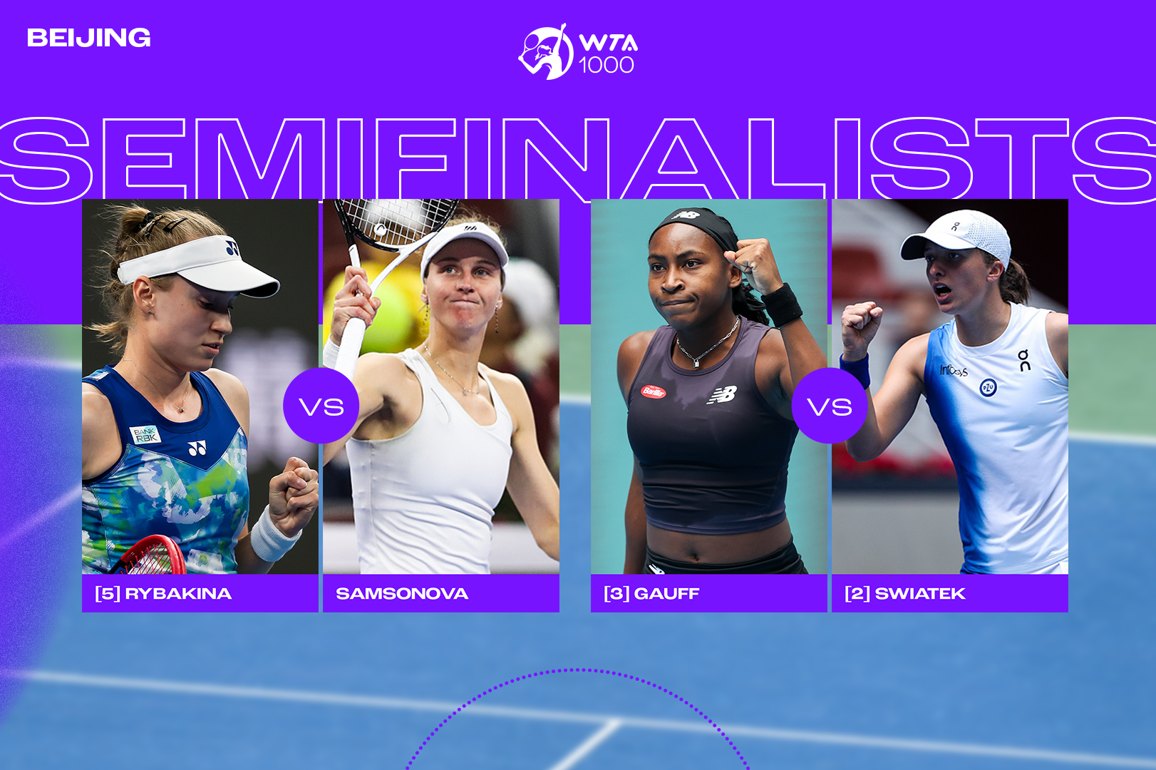 El caso de las semifinalistas de Beijing: la racha de Gauff en juego