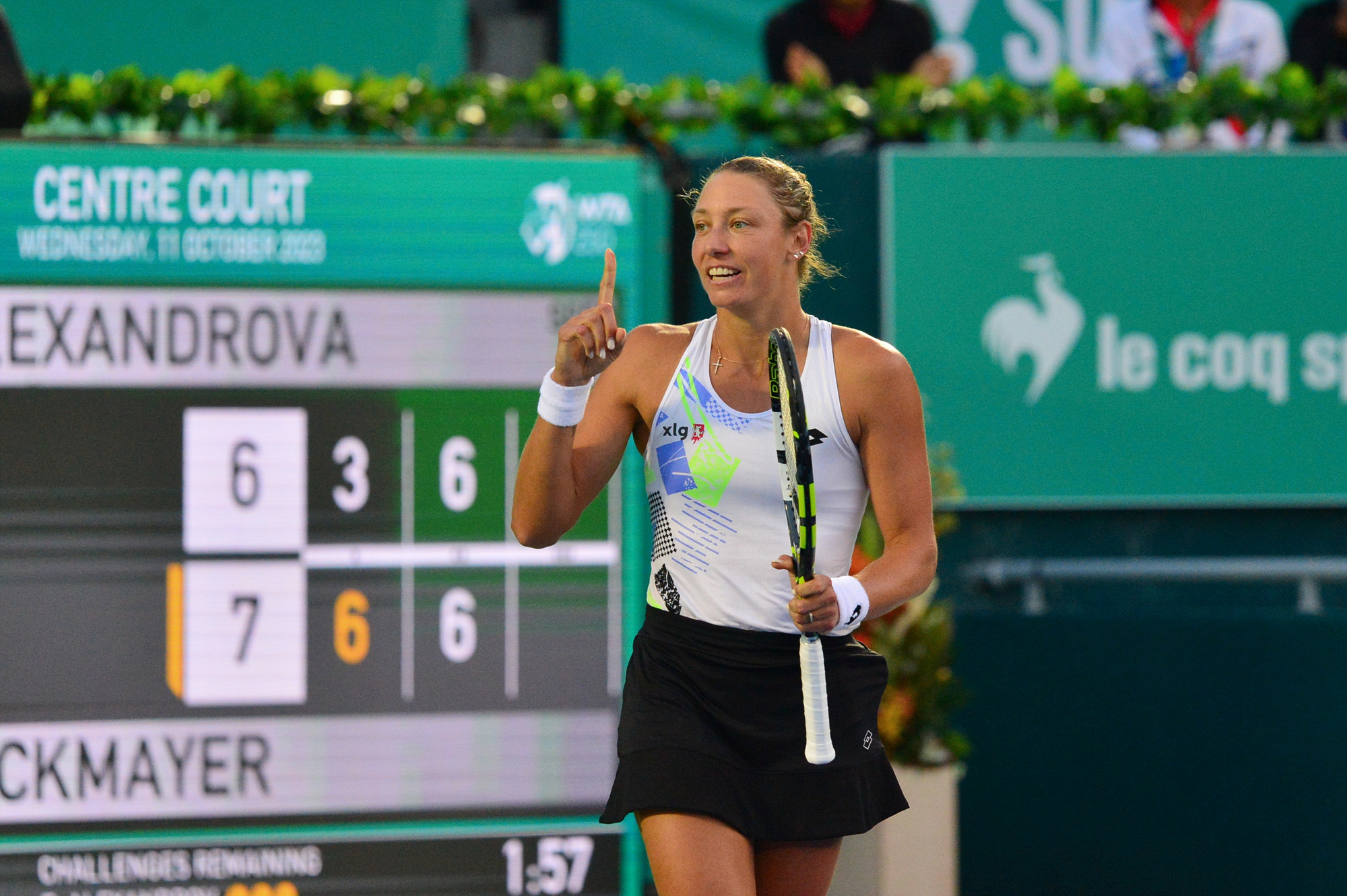 Wickmayer ends Alexandrova title defense in Seoul second round