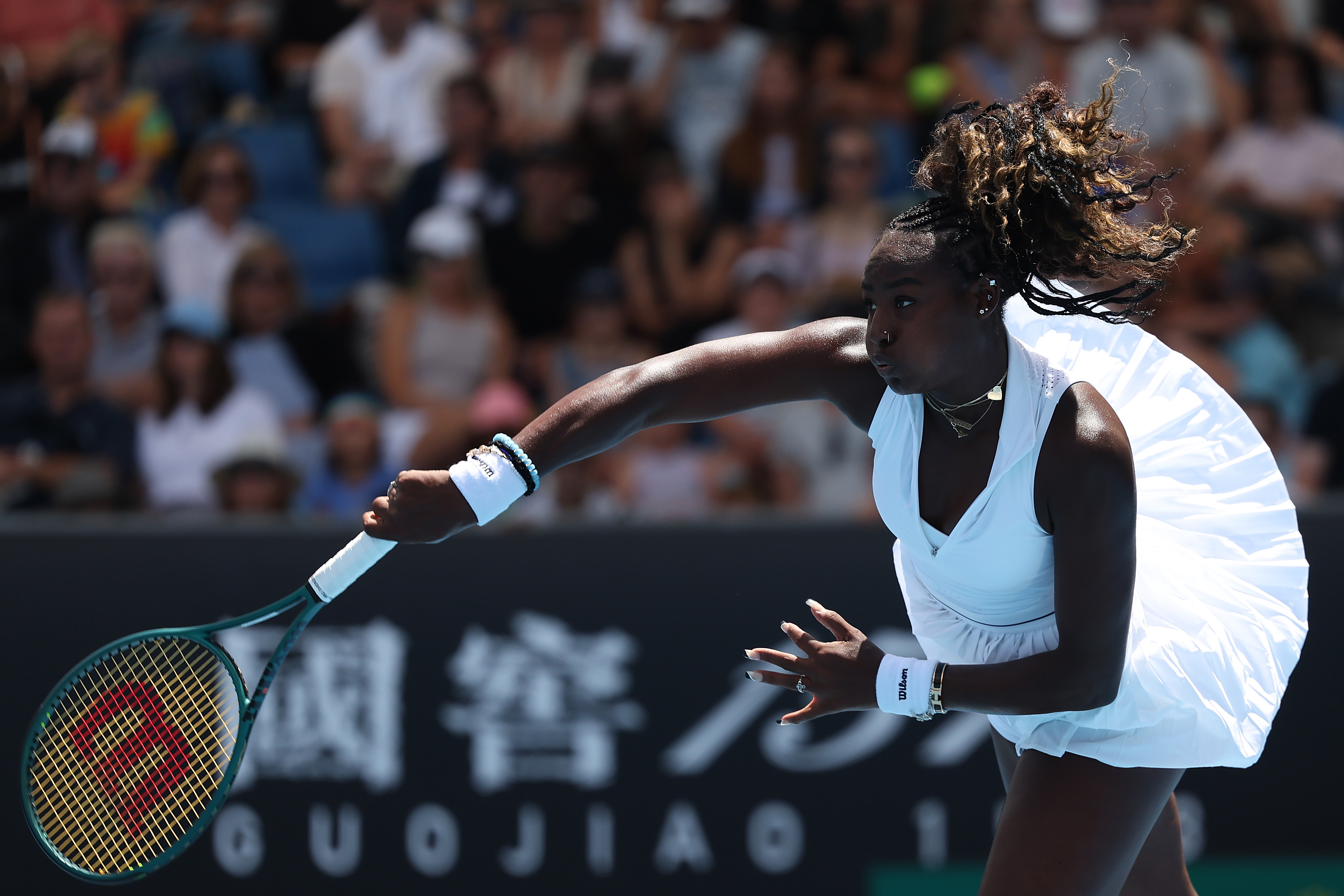 'My heart was racing': Parks wows the crowd in Australian Open debut