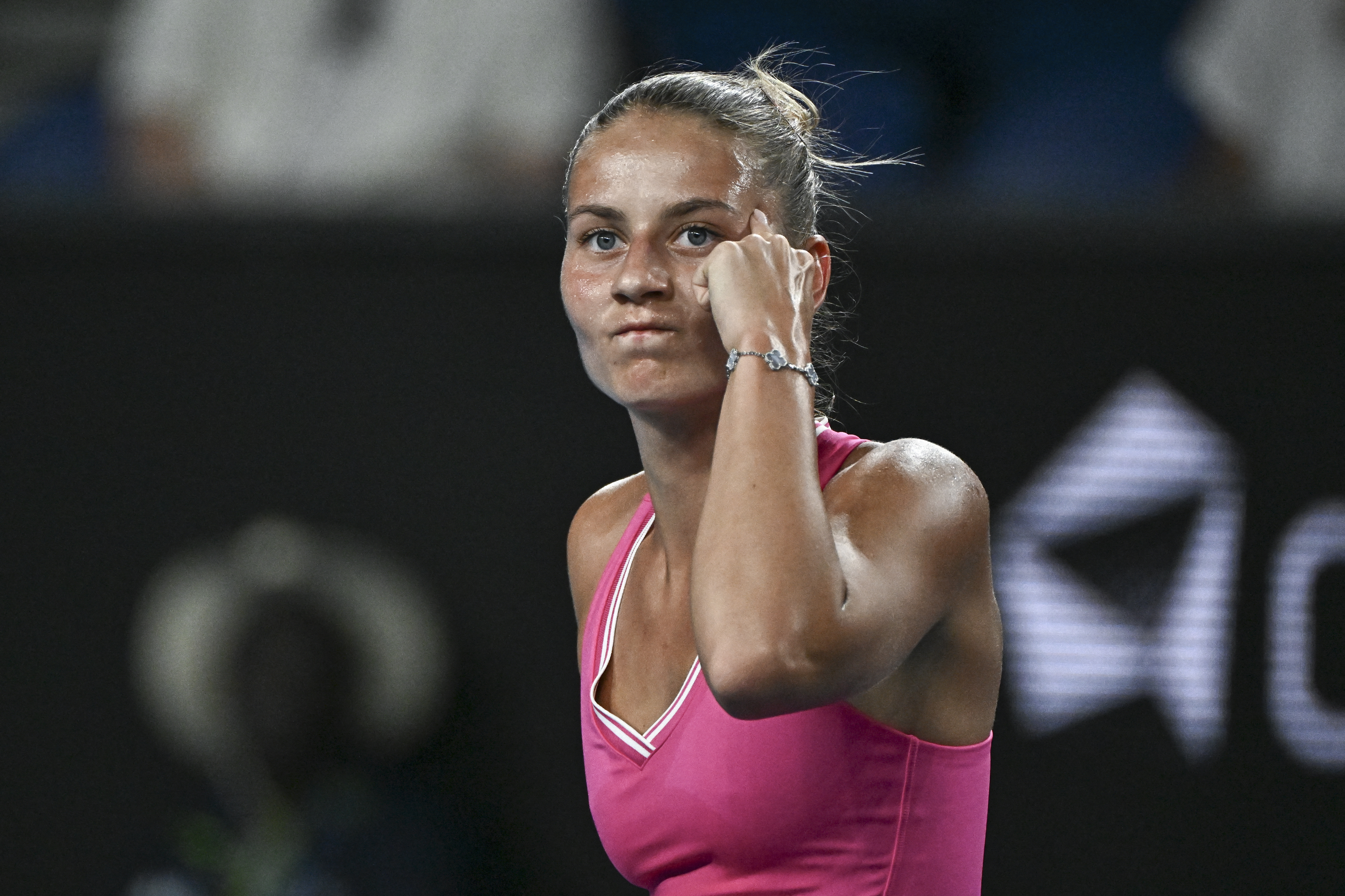 Watch: Kostyuk survives exhausting 42-shot rally in Australian Open win