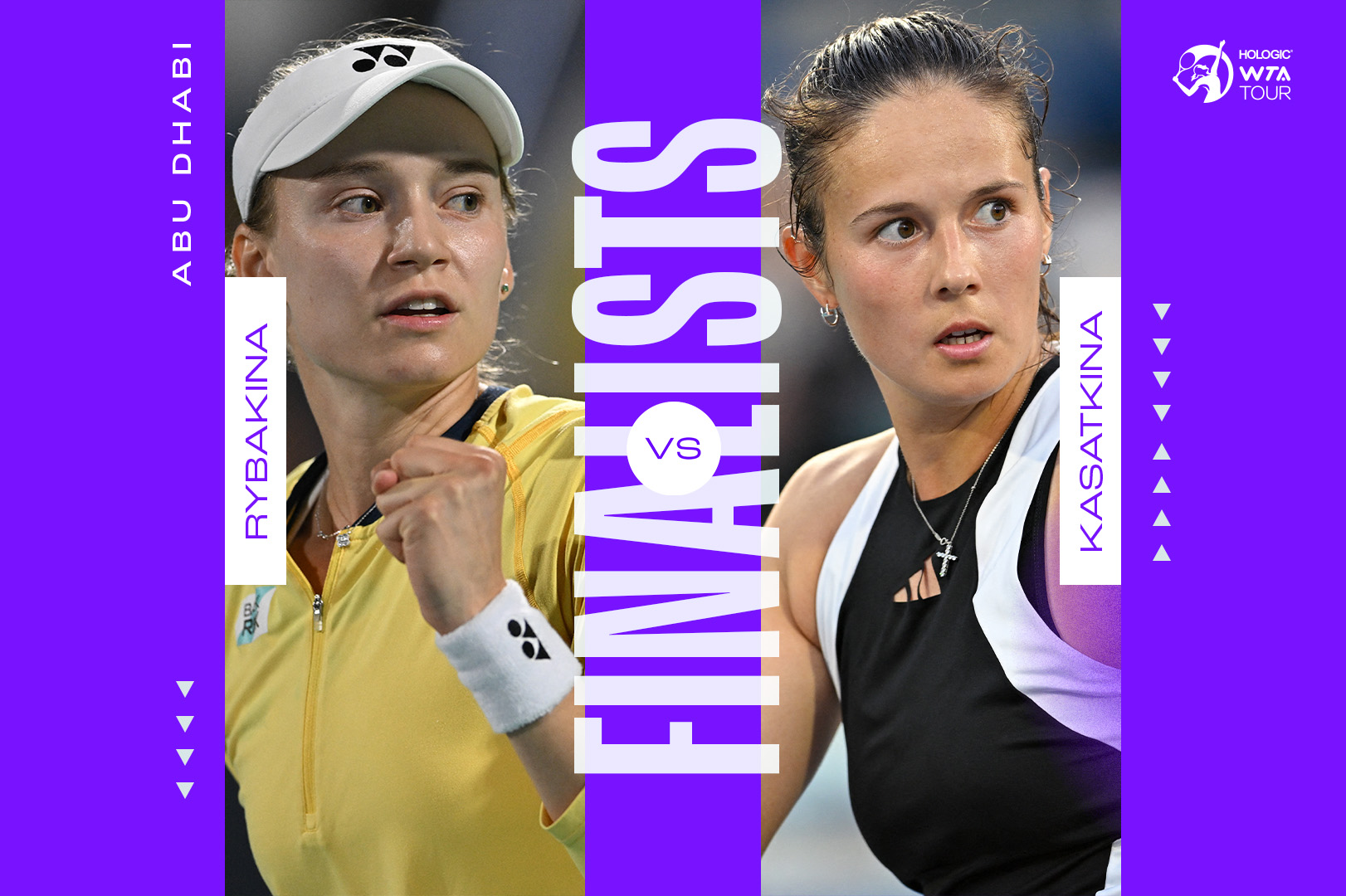 Rybakina, Kasatkina win three-setters to move into Abu Dhabi final