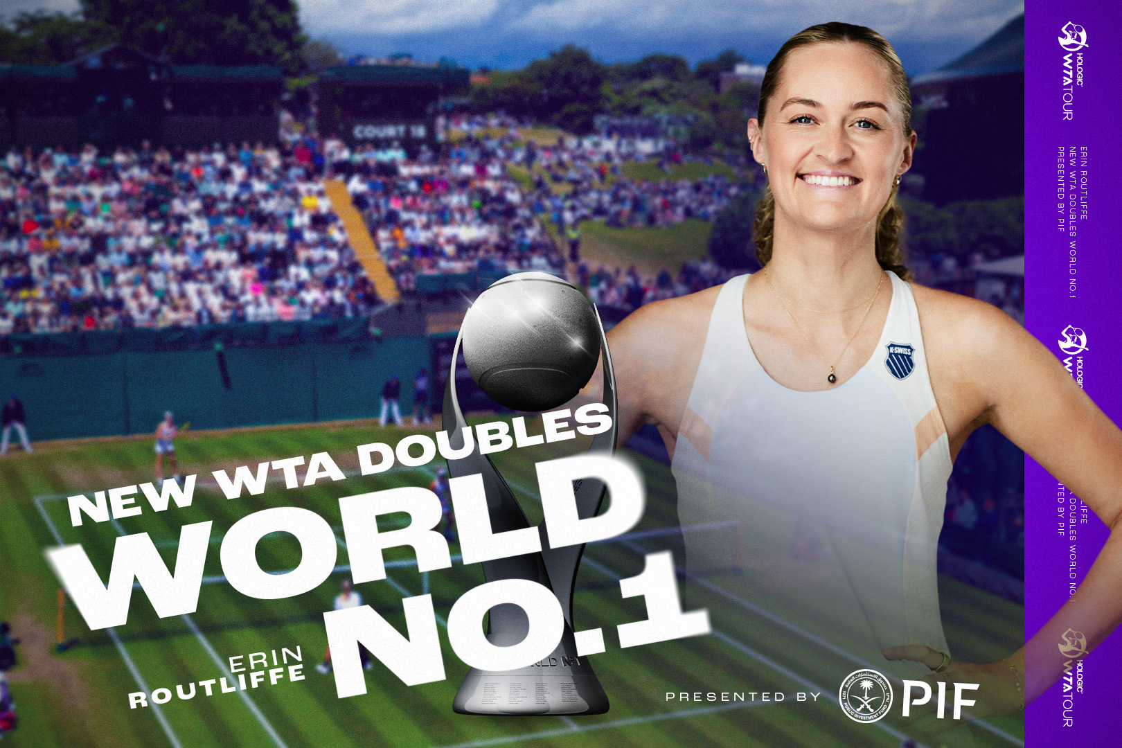 Erin Routliffe captures WTA World No.1 doubles ranking presented by PIF