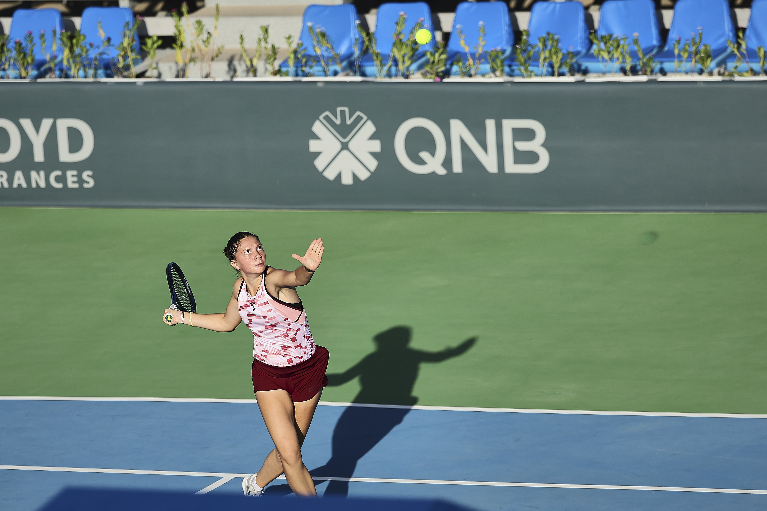 Hot shot: Antonia Ruzic nails phenomenal backhand on the run in Monastir