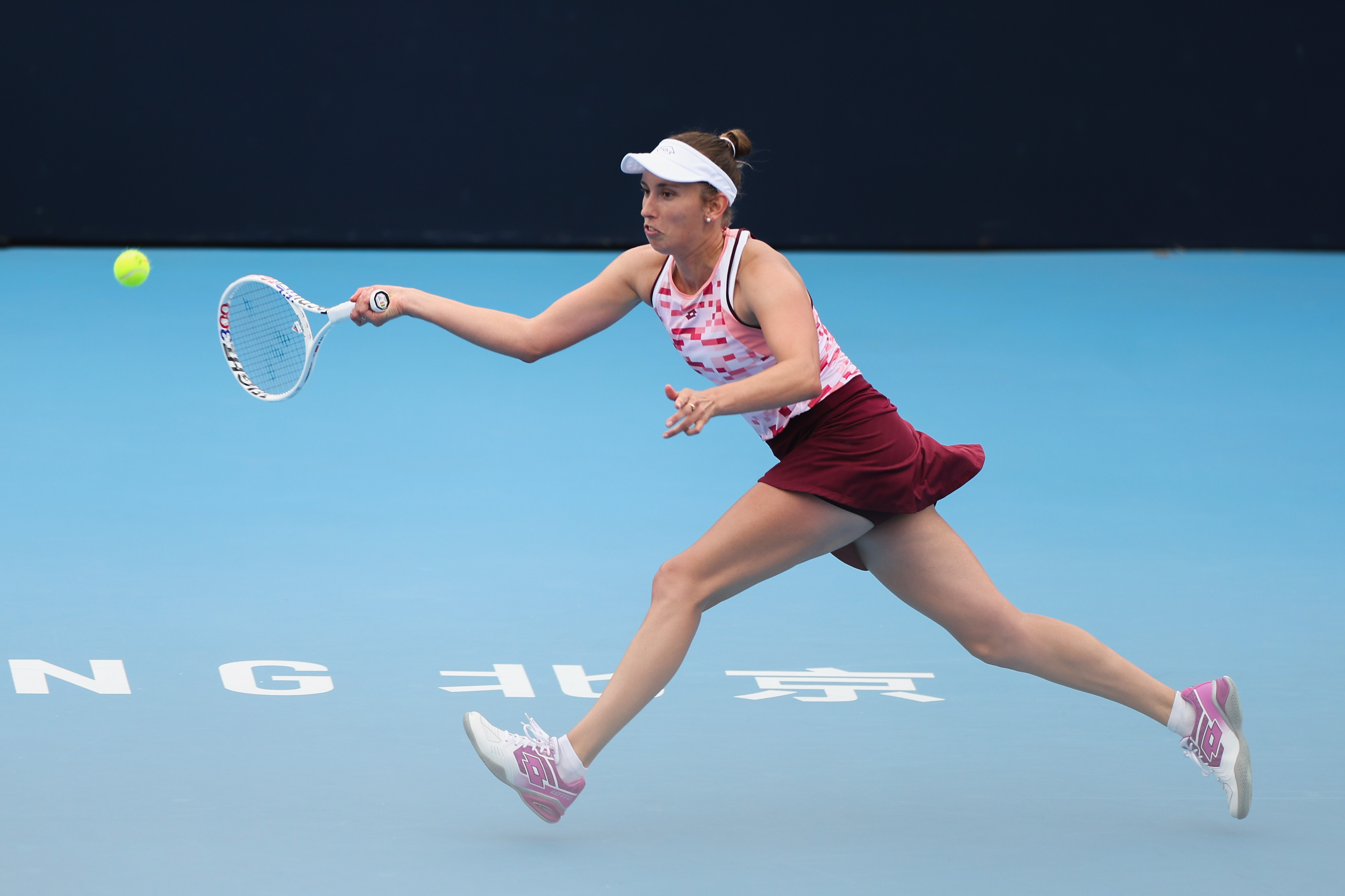 Mertens comes through seesaw three-setter vs. Cocciaretto in Beijing