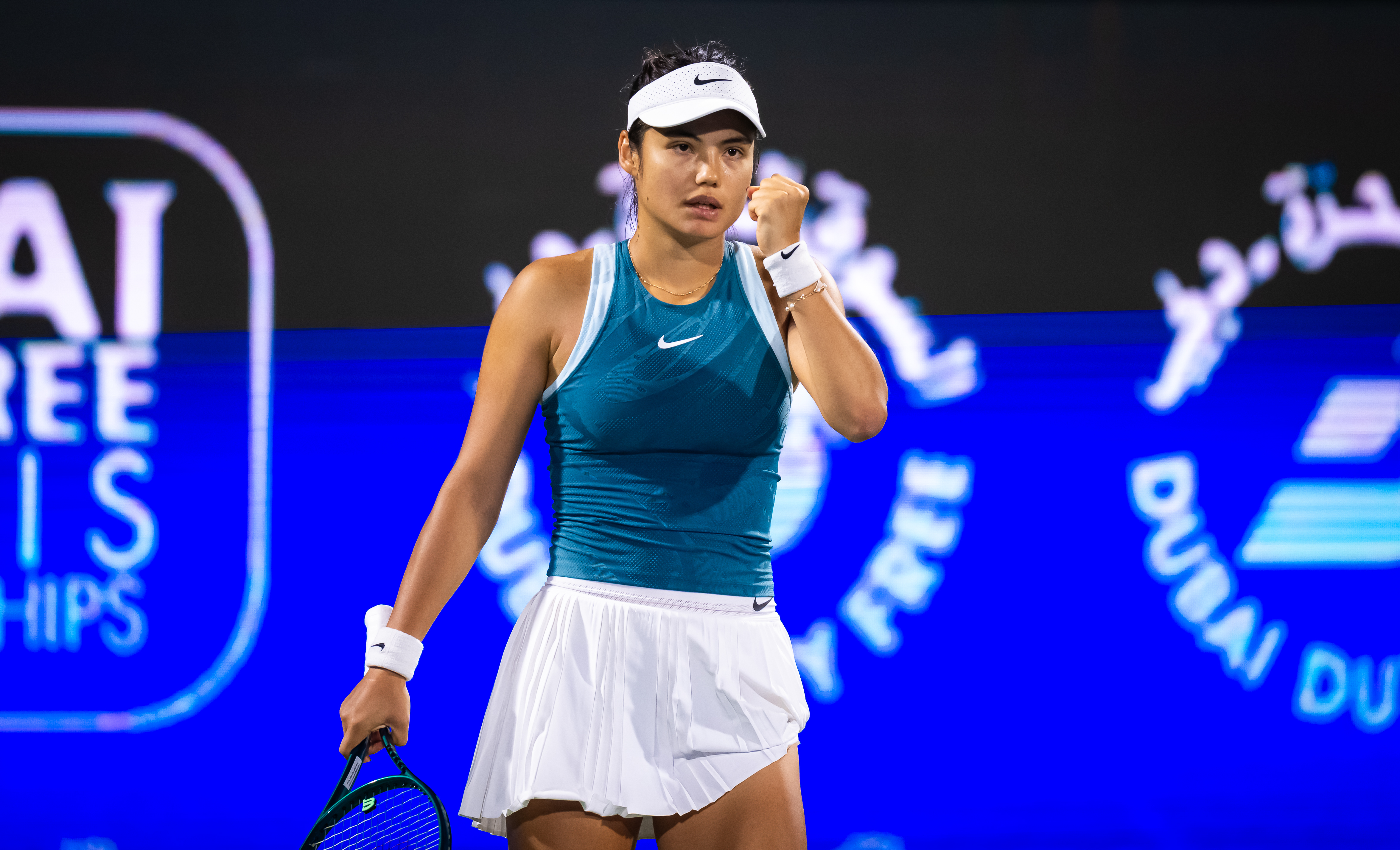 Raducanu hot shot highlights win over Sakkari; Svitolina advances in Dubai