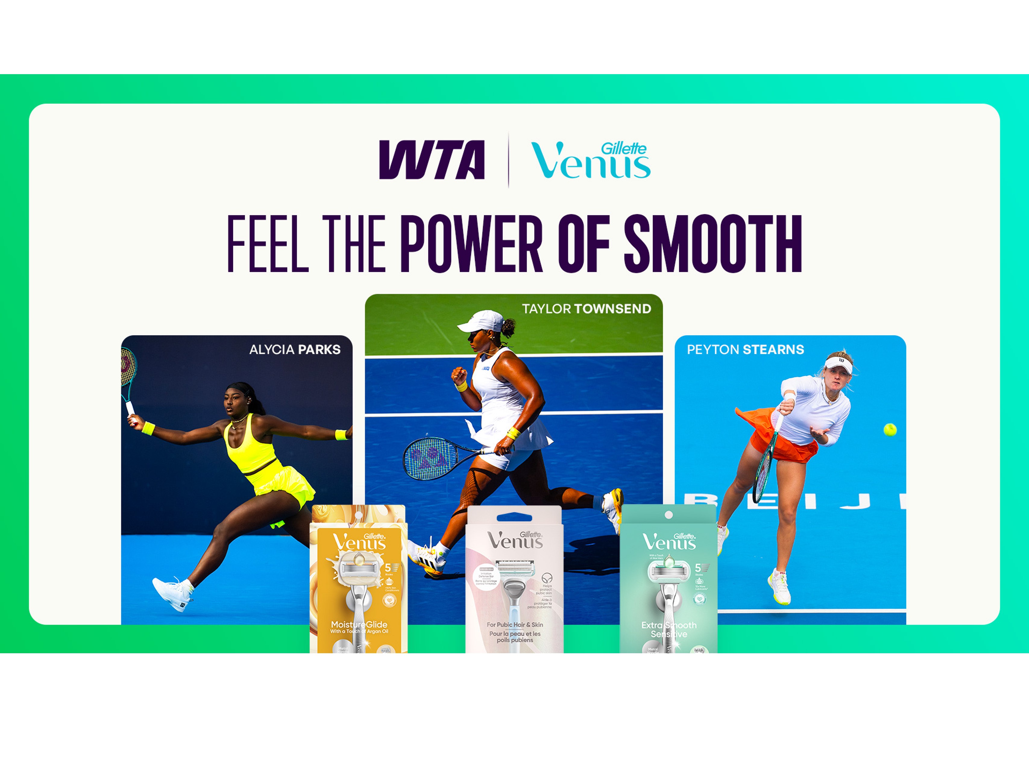 Gillette Venus joins WTA global partner portfolio