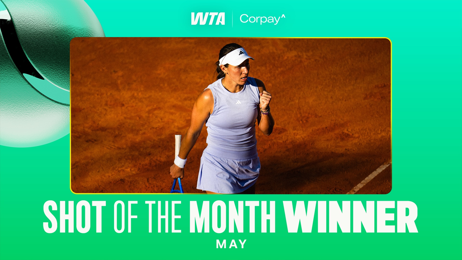 Rally, rally, drop: Pegula picks her moment to earn May's Shot of the Month