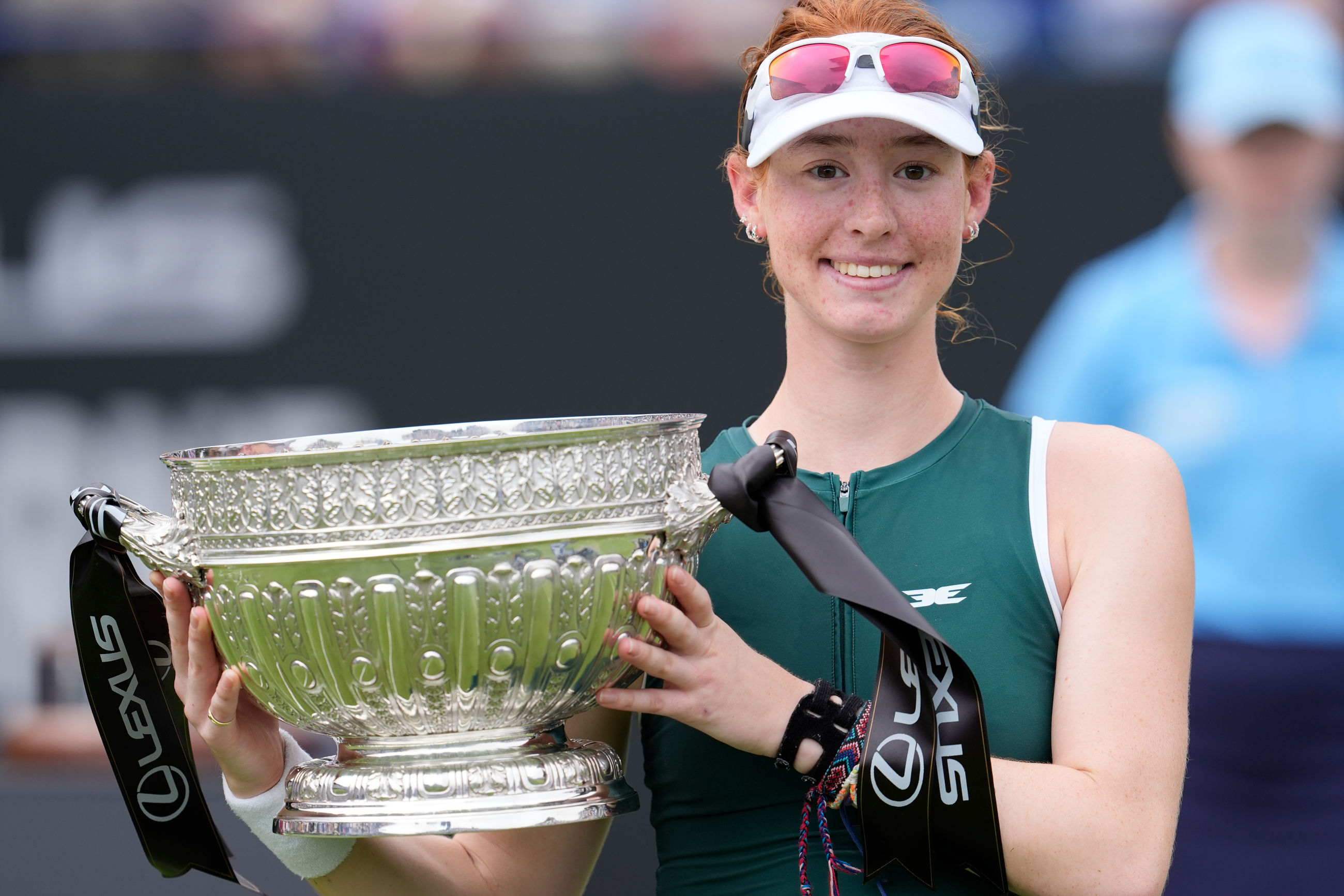 Joint saves four championship points to beat Eala for Eastbourne title