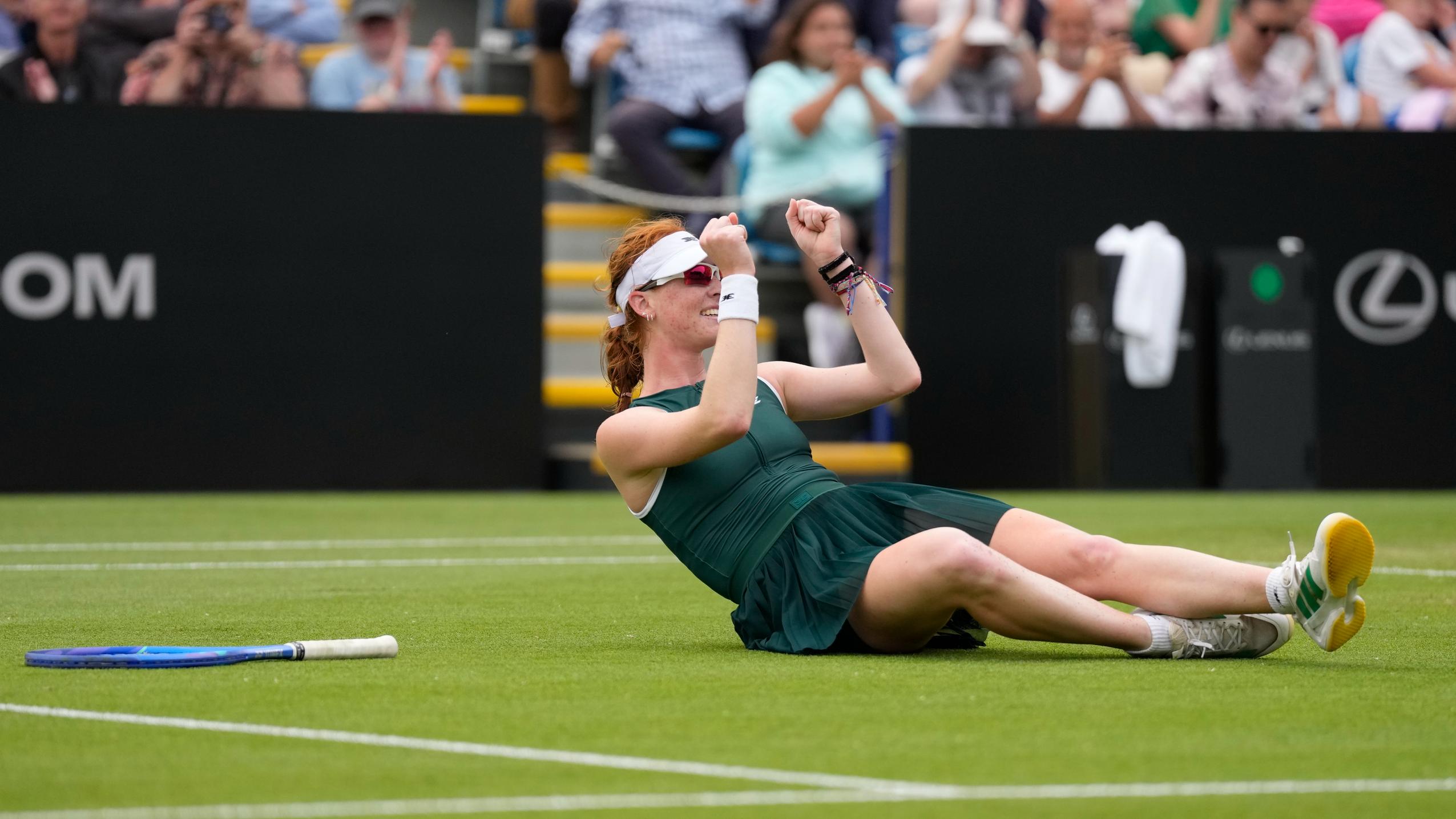 Winning feeling: Watch Maya Joint save four match points in Eastbourne ...