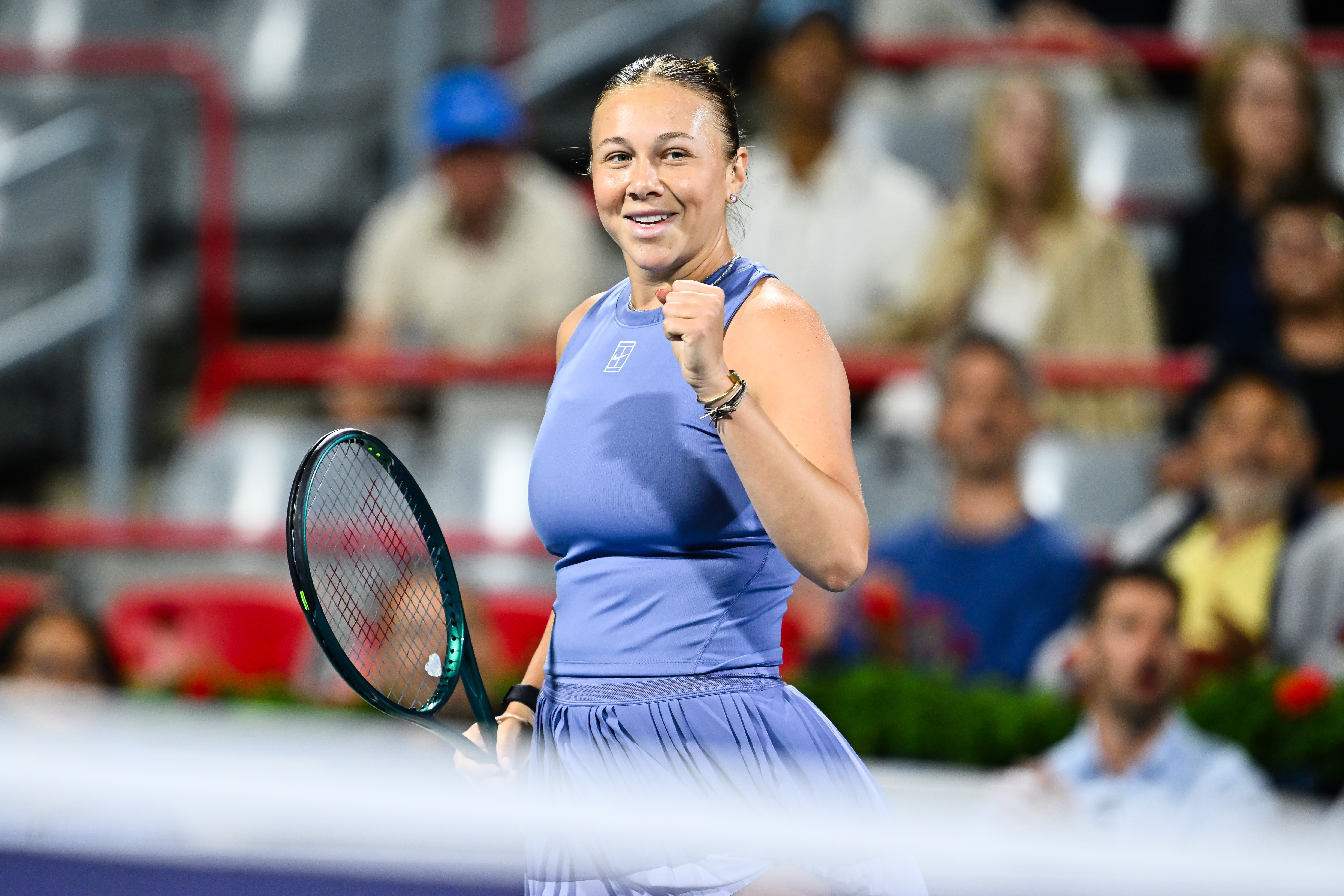 Anisimova scores first win over Raducanu to reach last 16 in Montreal