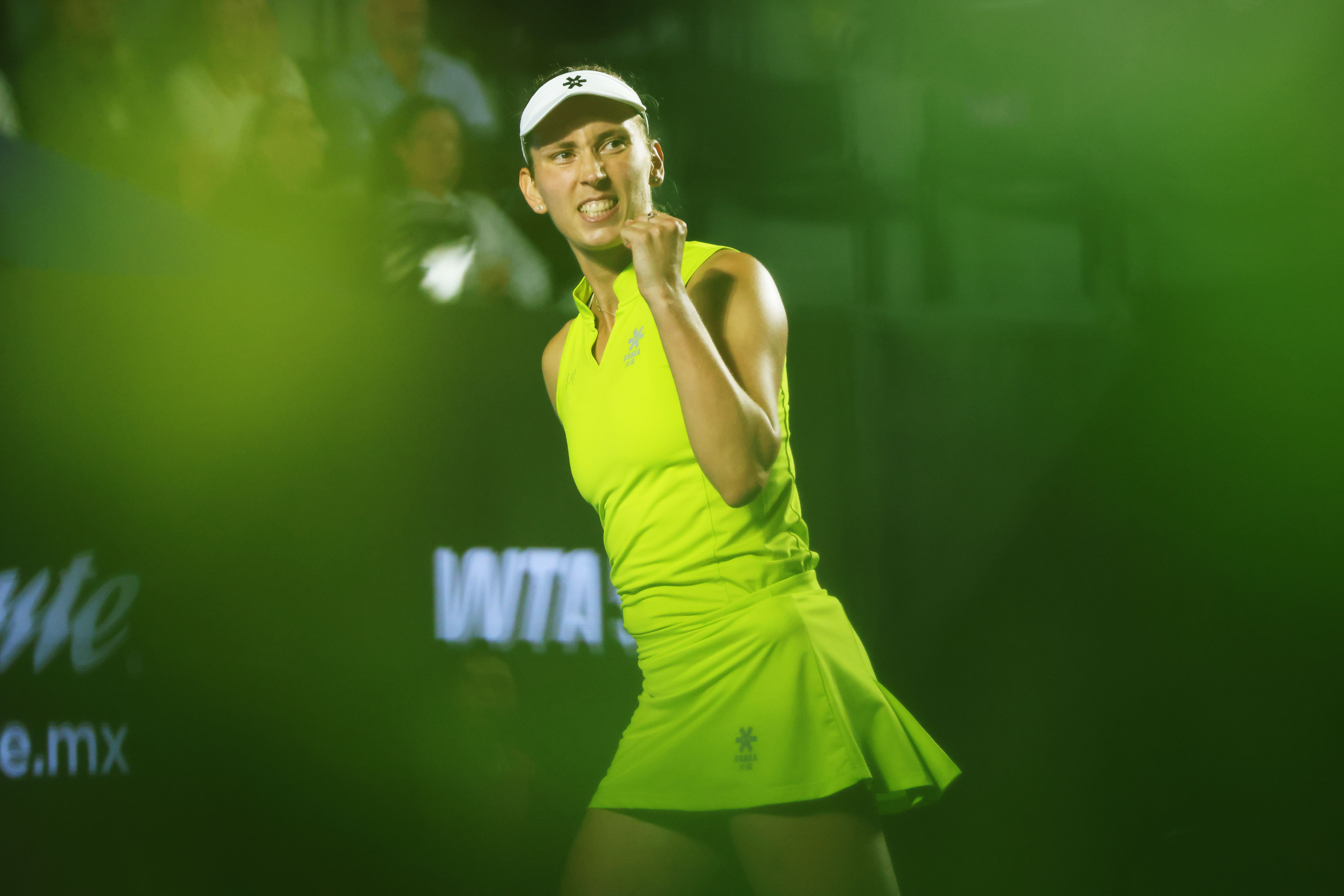 Hot shot: Elise Mertens' 'exquisite' forehand slice winner in Guadalajara
