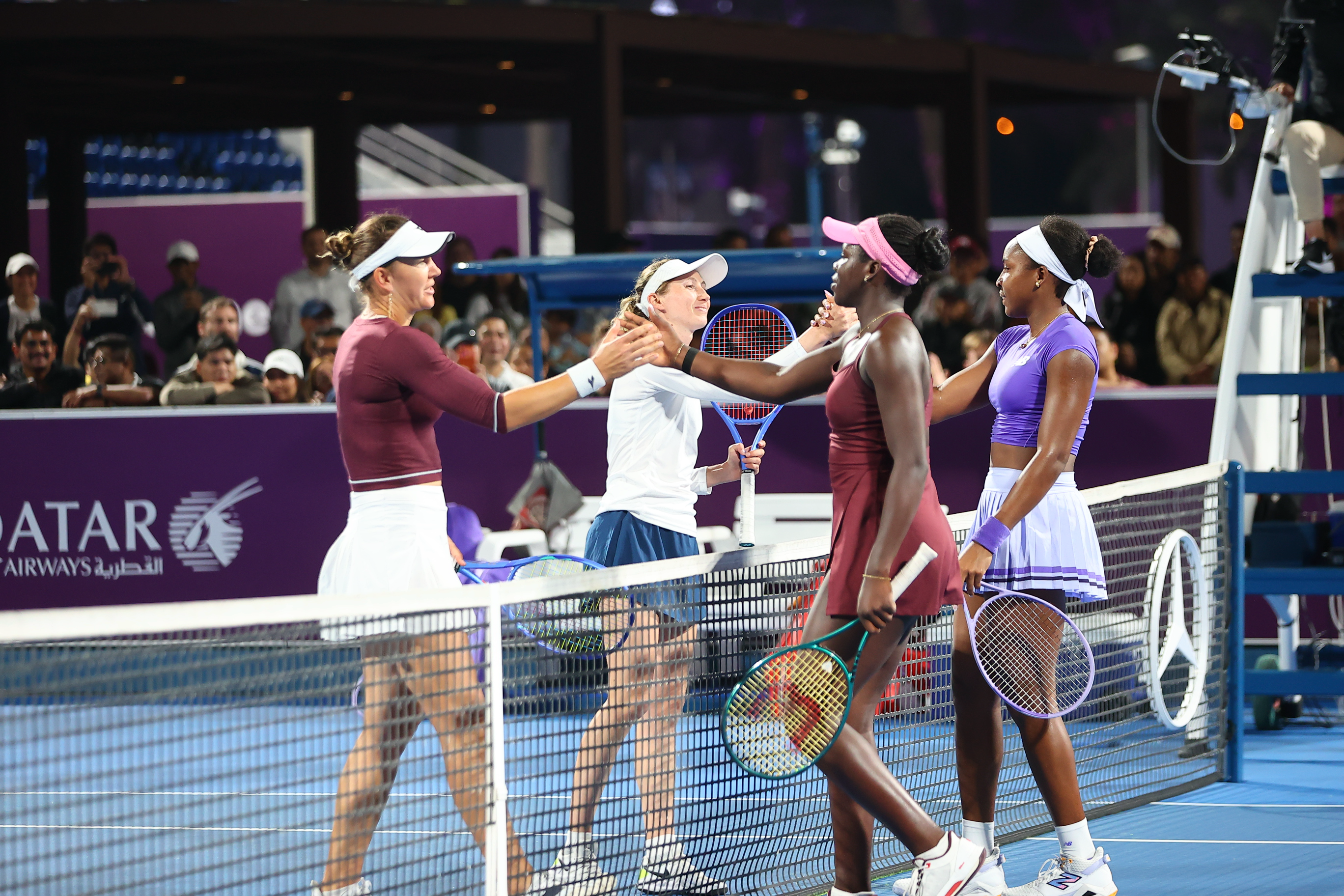 Bucsa, Melichar-Martinez edge Gauff, Mboko in Doha doubles thriller