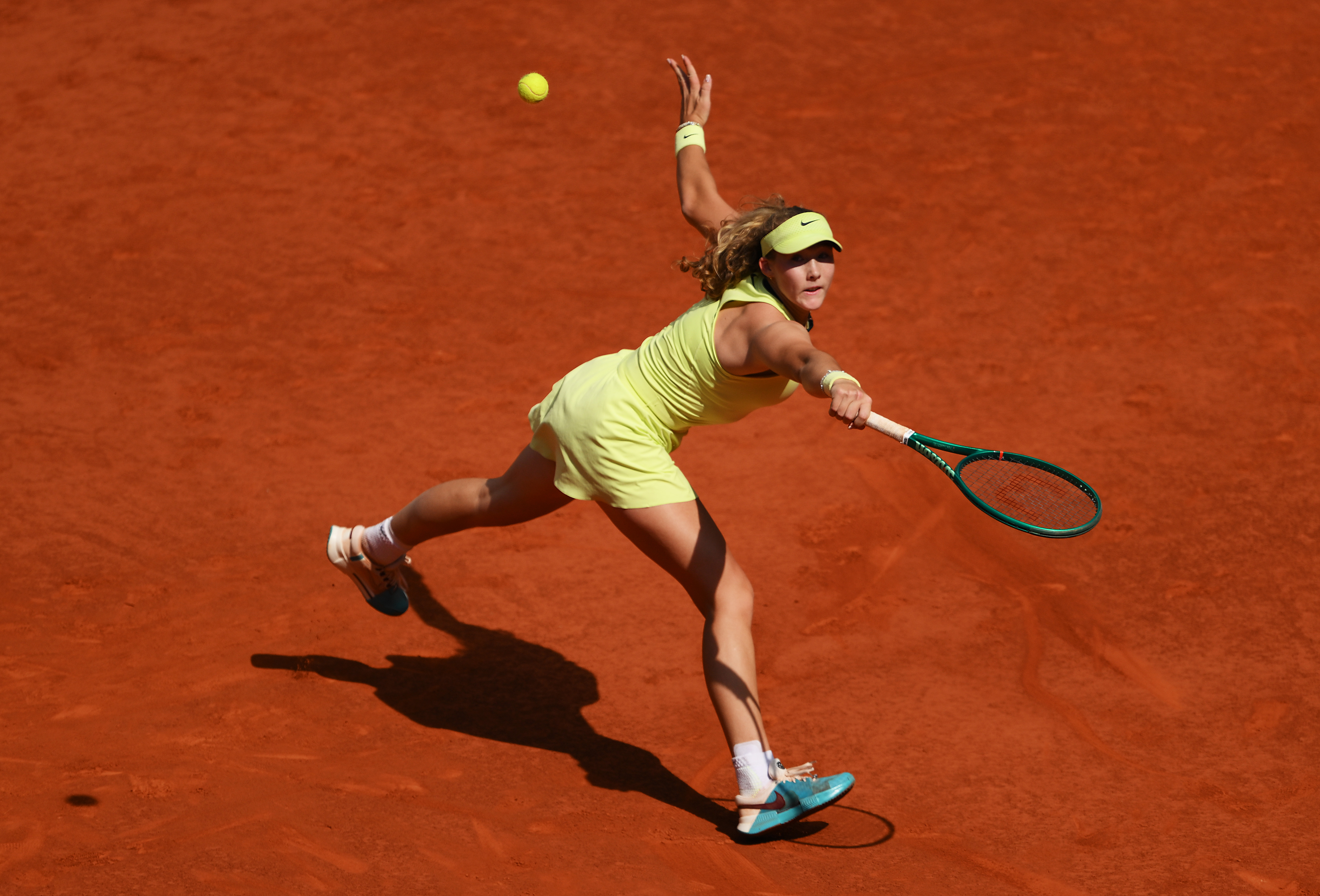Hot shot: Mirra Andreeva lands ‘majestic’ lob to save set point in Madrid